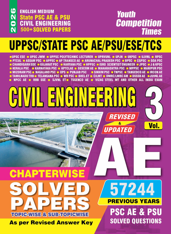 Youth State PSC AE And PSU Civil Engineering 500+Vol 3 Chapterwise Sol ...