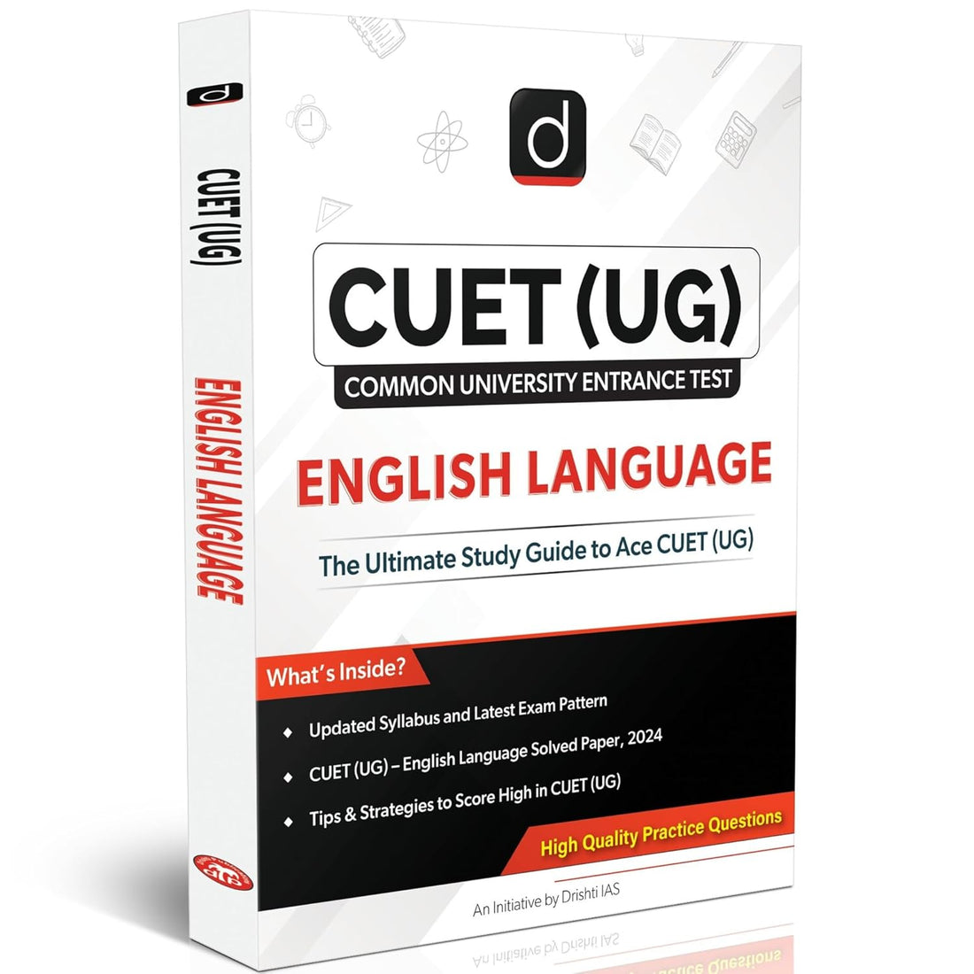 Drishti IAS CUET UG Entrance Exam Books 2025 English Language Guide Pr ...
