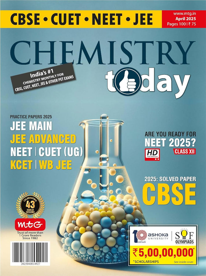 Chemistry Today April 2025 English Monthly Magazine For CBSE CUET NEET ...
