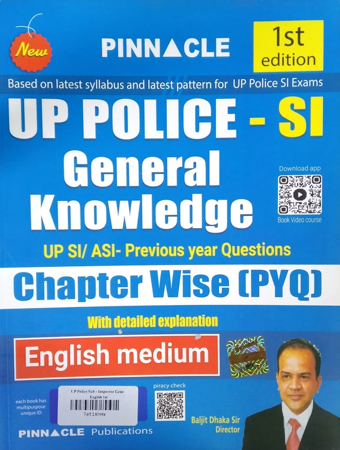 Pinnacle UPSI GK general knowledge Book Chapter Wise PYQ UP SI ASI All ...