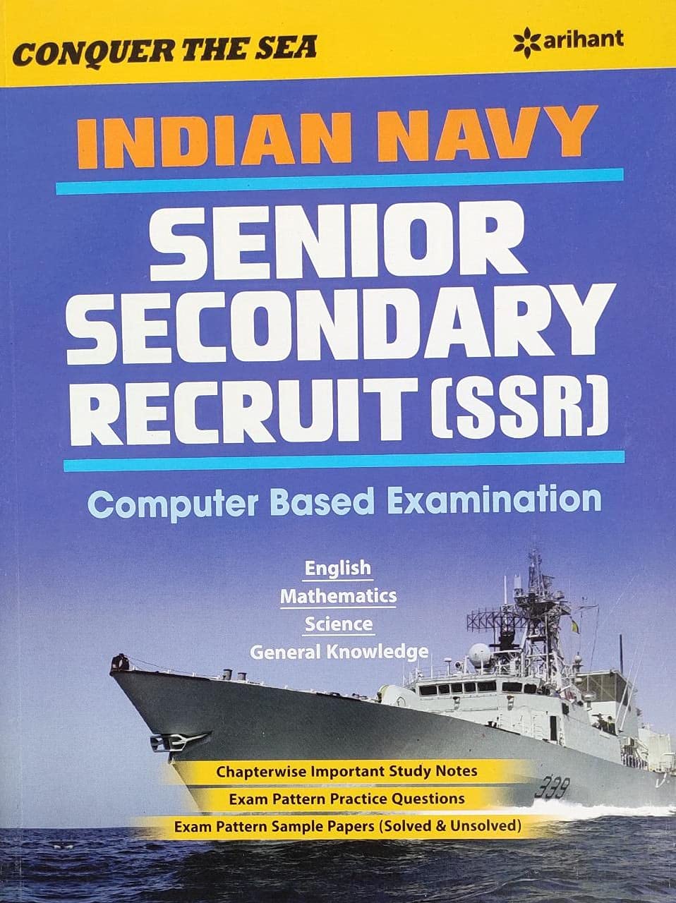 Arihant Indian Navy Senior Secondary Recruit SSR Guide Chapterwise ...