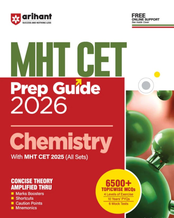 Arihant Prep Guide MHT CET Chemistry 2026 With Solved Paper 2025 All ...