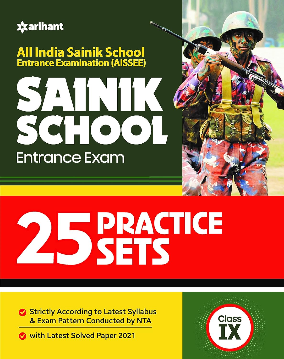 Arihant Sainik School Entrance Exam Class 9 25 Practice Sets – Vikas Book Depo