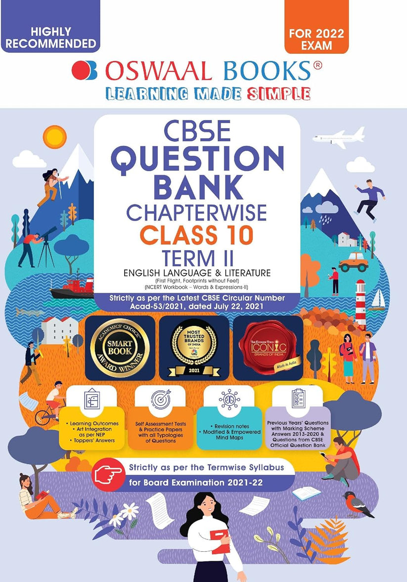 Oswaal CBSE Question Bank Chapterwise For Term 2 Class 10 English Lang ...