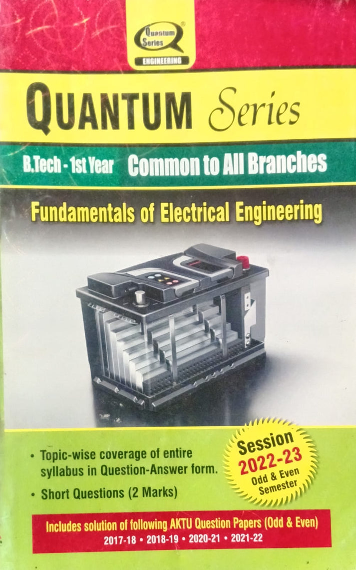 Quantum Series Fundamentals of Electrical Engineering BEE101/BEE201 – Vikas Book Depo