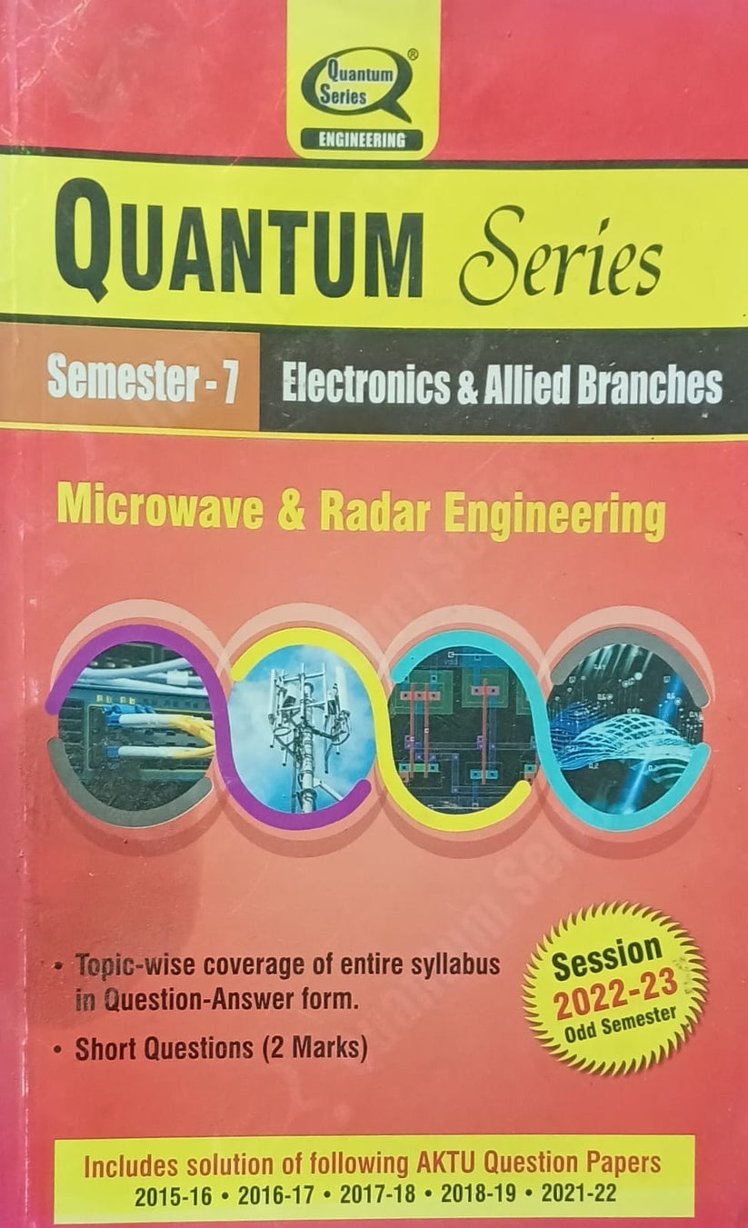 Quantum Series Microwave and Radar Engineering KEC074 AKTU BTech – Vikas Book Depo