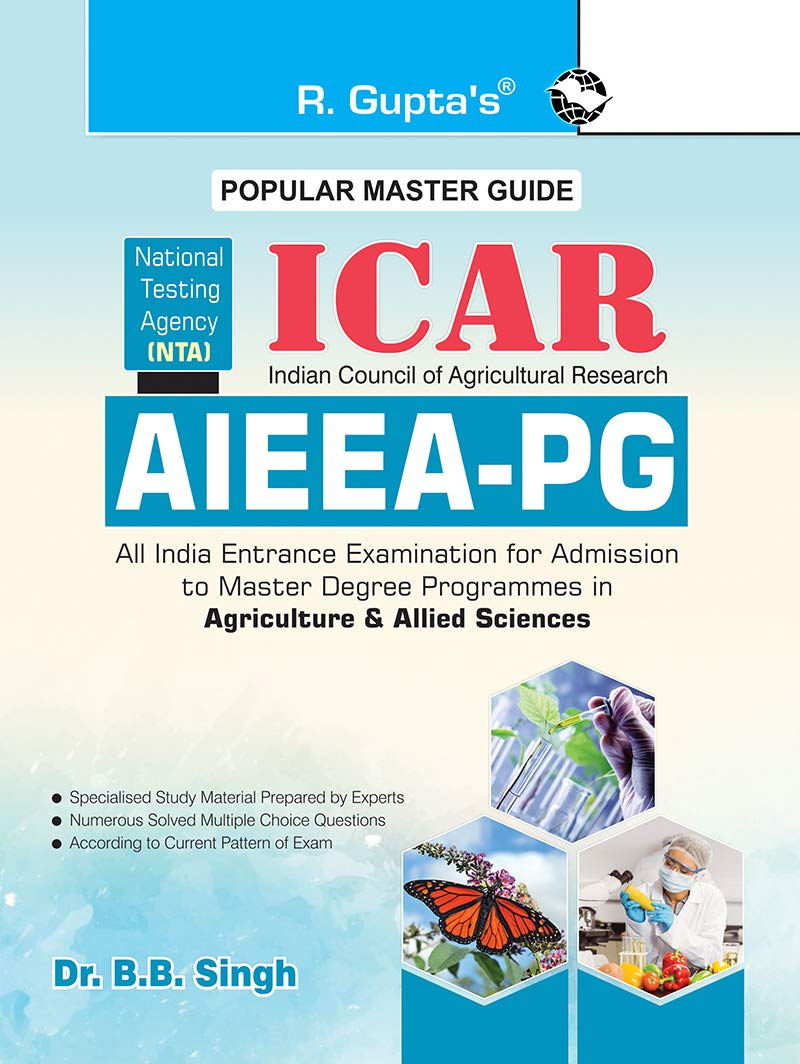 R Gupta NTA ICAR AIEEA PG Entrance Exam Guide English Medium By Dr BB ...